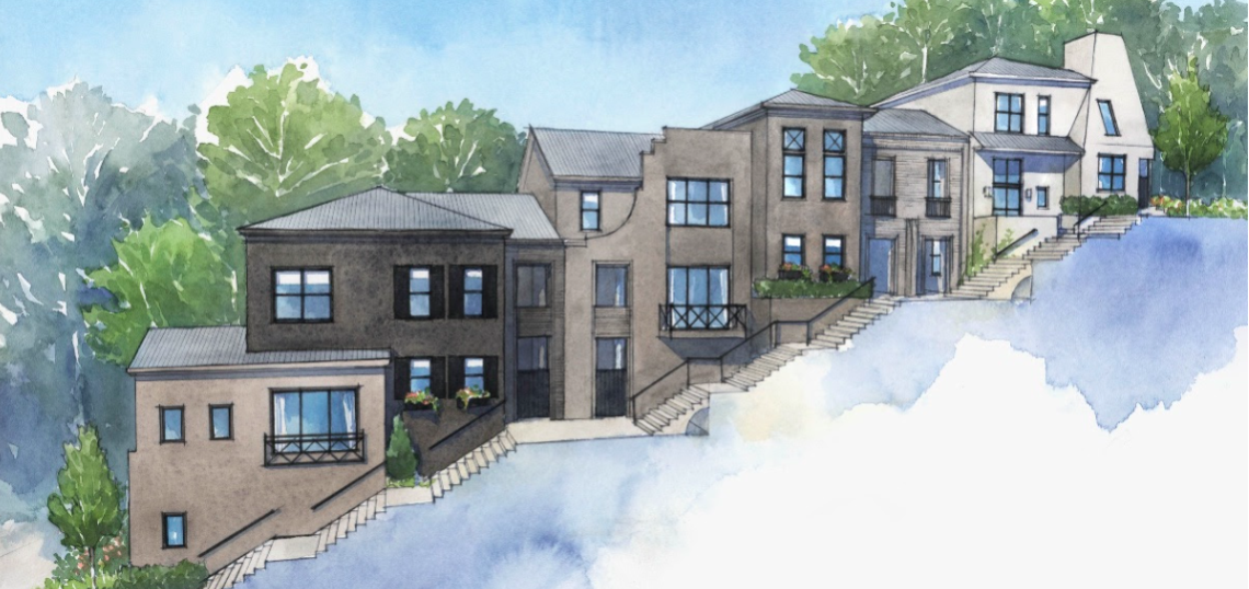 Six-home project breaks ground on insanely steep street | Urbanize Atlanta